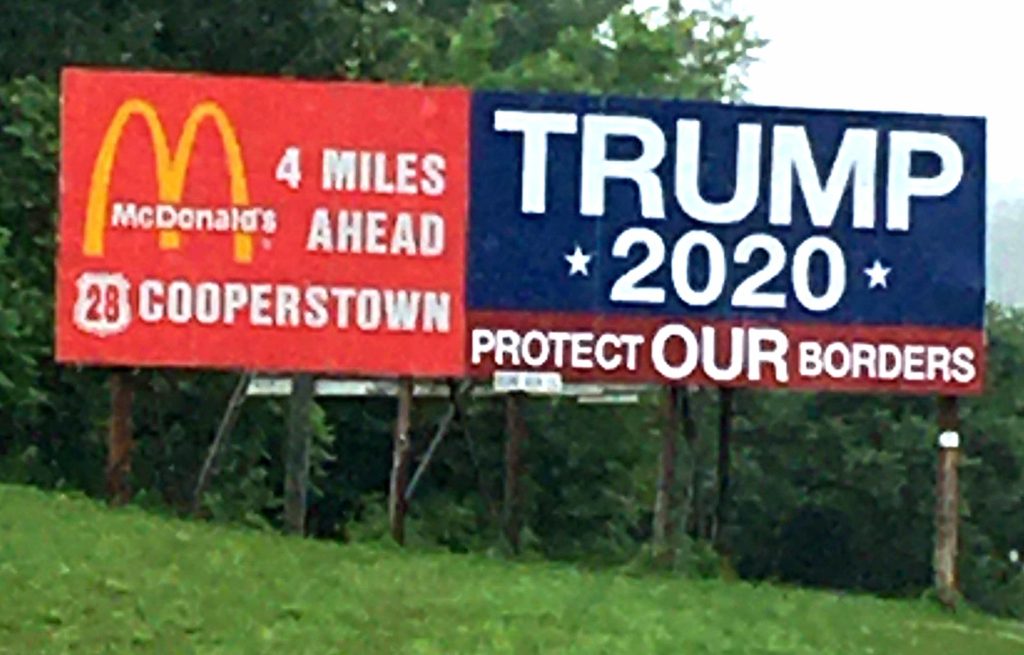 Security Cameras Protect Trump Billboard | AllOTSEGO.com