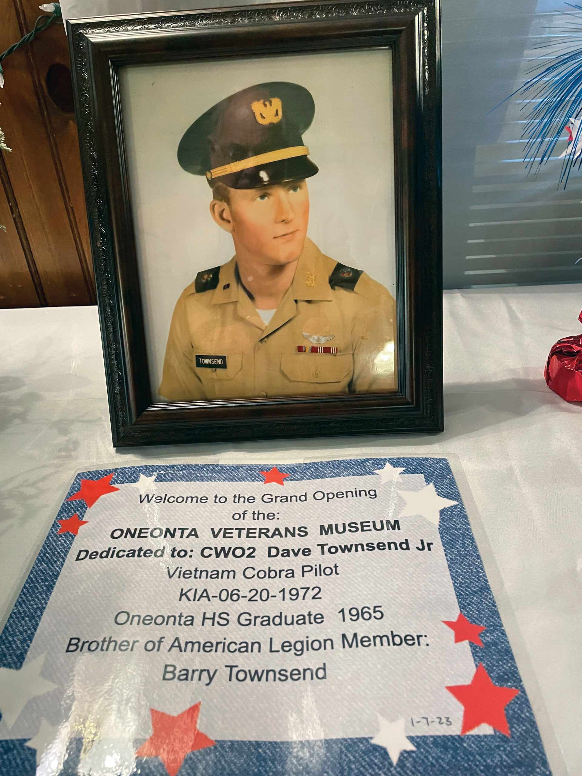 Legion Post 259 Dedicates New Museum to Late Oneontan David Townsend Jr ...