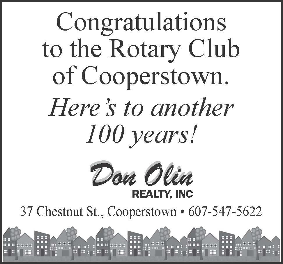 Rotary 100th Anniversary Congratulations – All Otsego