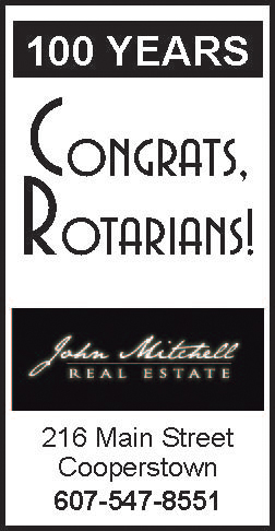 Rotary 100th Anniversary Congratulations – All Otsego