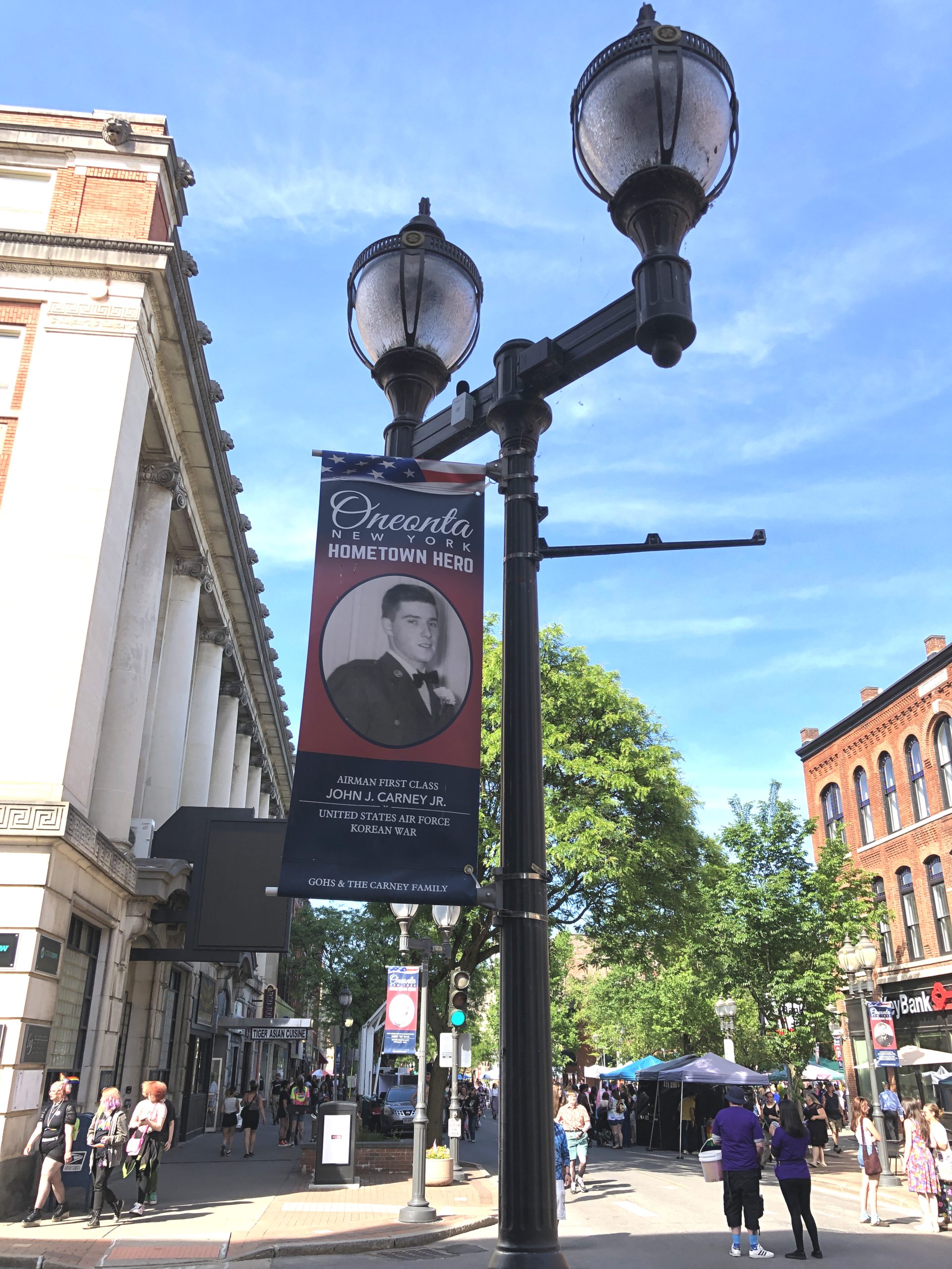 Banners Honoring 120 Vets Hang Throughout Oneonta City, Town – All Otsego